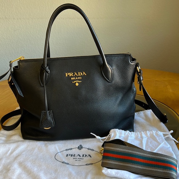 Prada | Bags | Prada Black Handbagshoulder Bag | Poshmark
